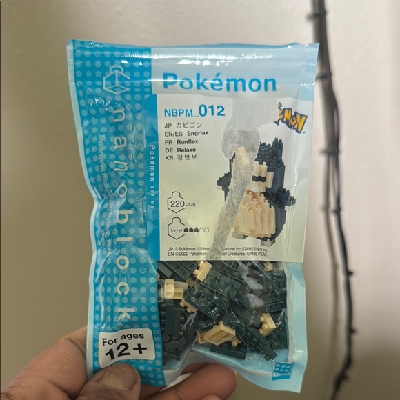 Pokemon | Toys | Pokemon Nanoblock Series Building Kit Snorlax Japan Nbpm2 Opened | Poshmark